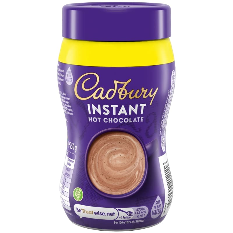 Cadbury Instant Hot Chocolate 250g | Groceries - B&M