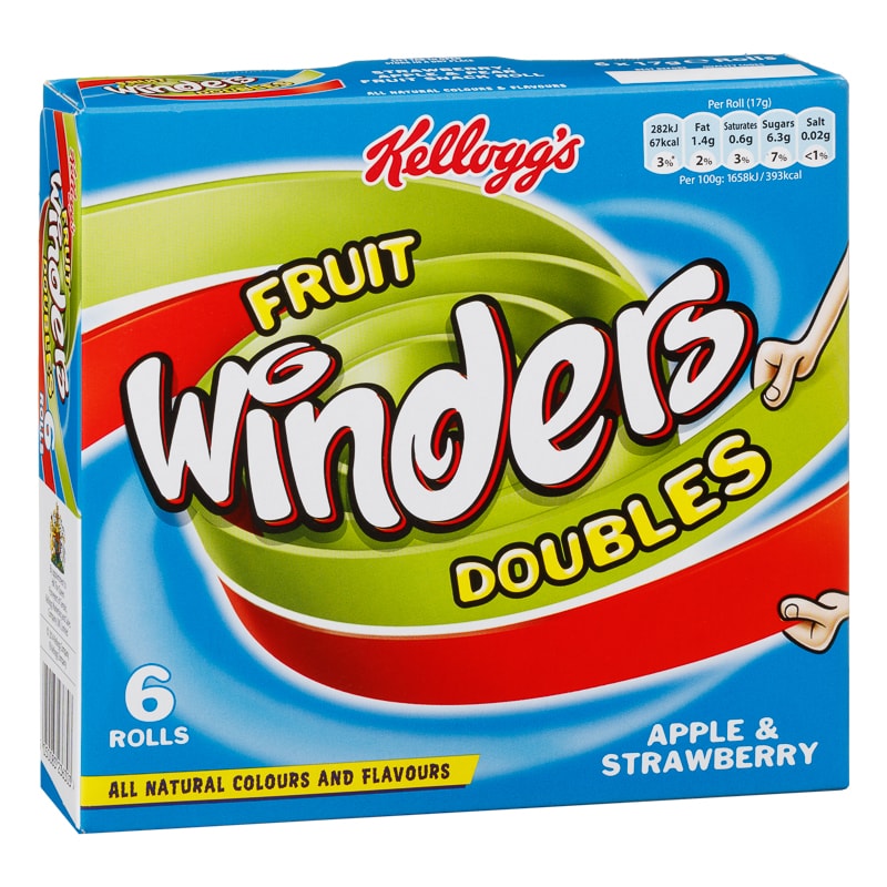 Kellogg's Fruit Winders 6pk - Apple & Strawberry | Sweets - B&M