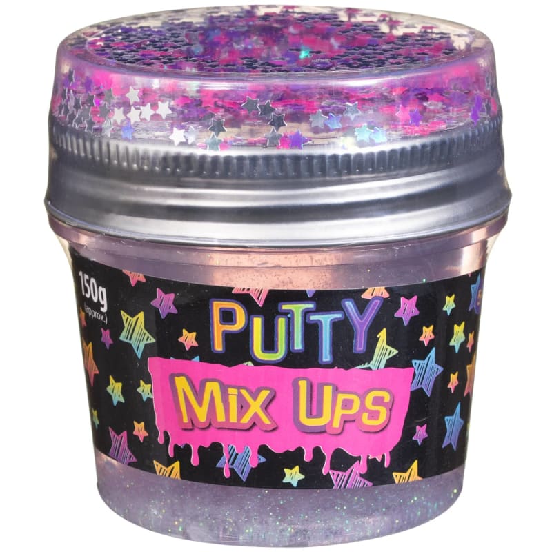 Putty Fluffy Slime 150g - Glitter Stars | Slime Toys - B&M