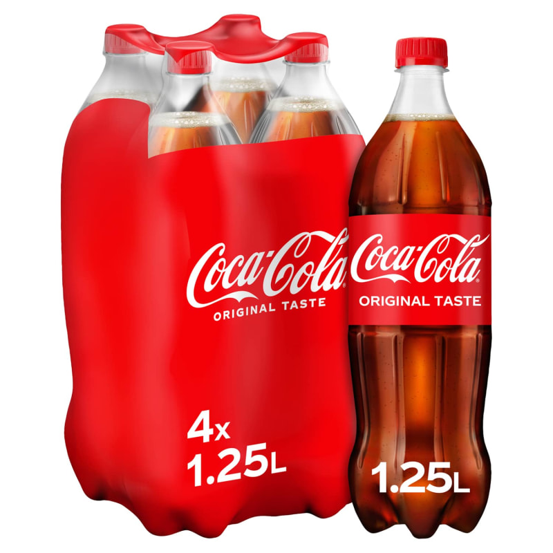 Coca-Cola Original 4pk 1.25L | Soft Drinks - B&M Stores