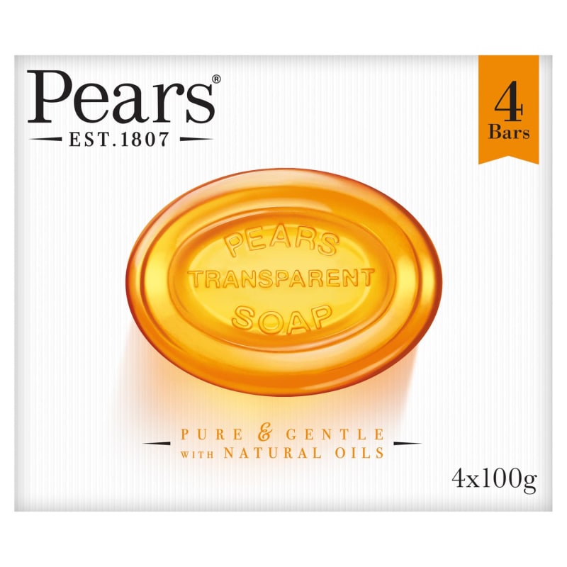 Pears Transparent Soap Bars 4pk | Soap and Handwash | B&M Stores