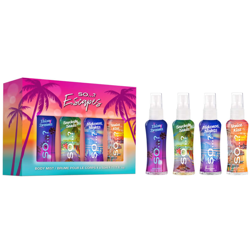 So... ? Escapes Body Mist Set 4 x 50ml | Body Sprays - B&M Stores
