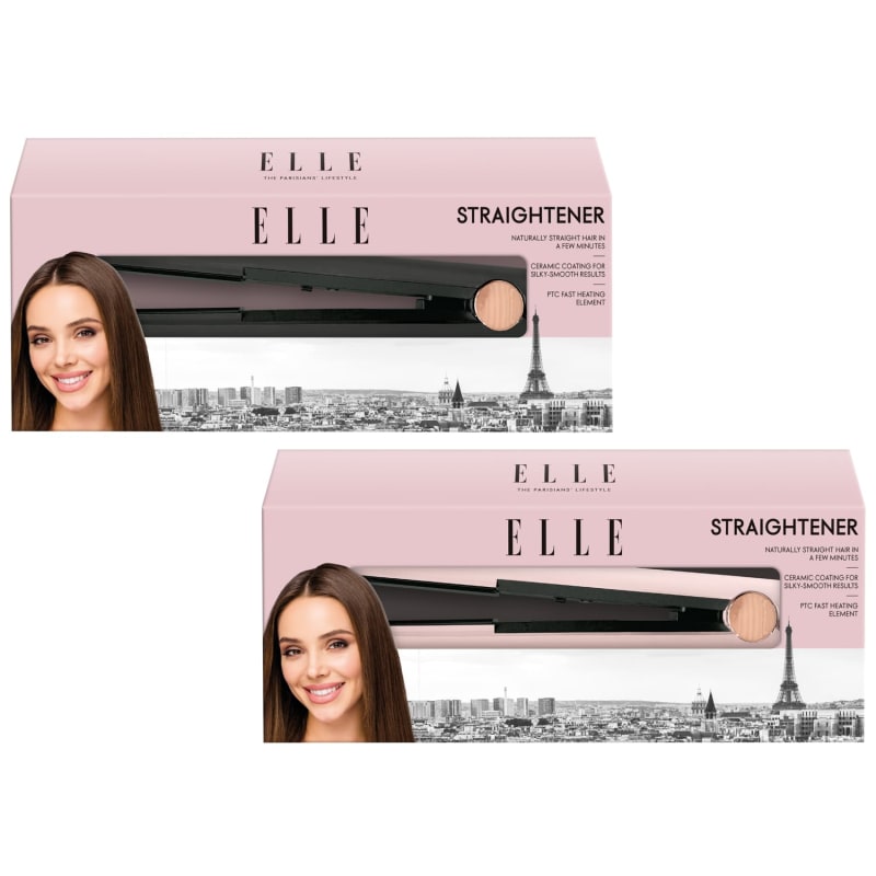 ELLE Hair Straightener - Black | Health & Beauty Electrical - B&M Stores