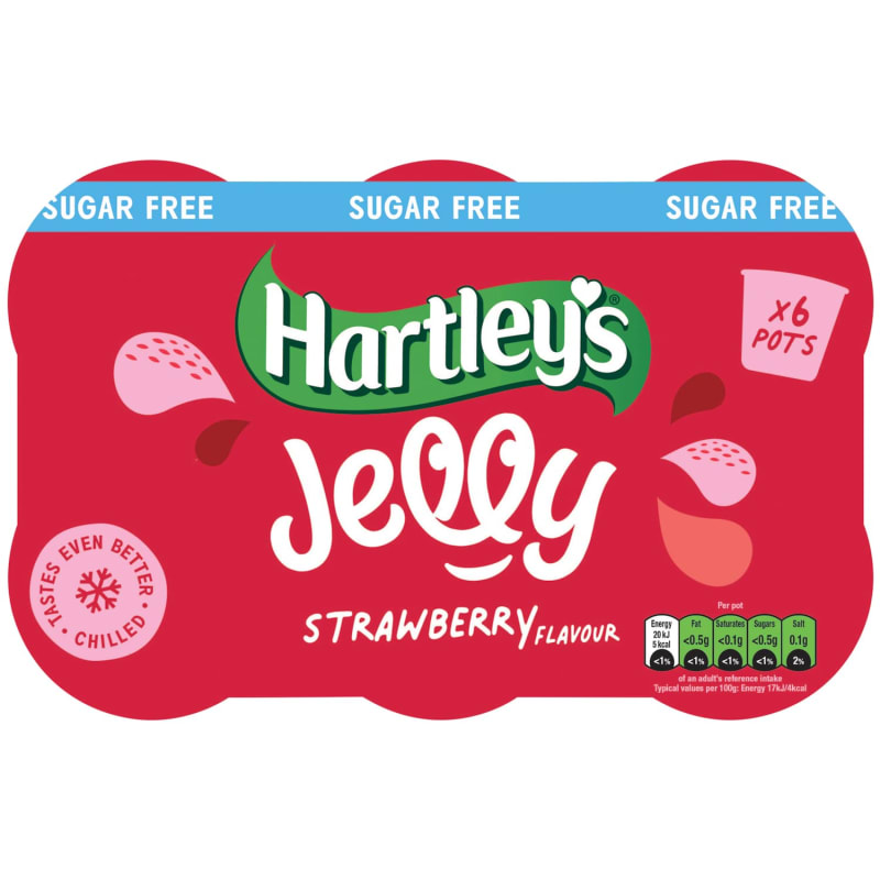 Hartley's Jelly Pots 6 x 115g - Strawberry | Desserts - B&M Stores