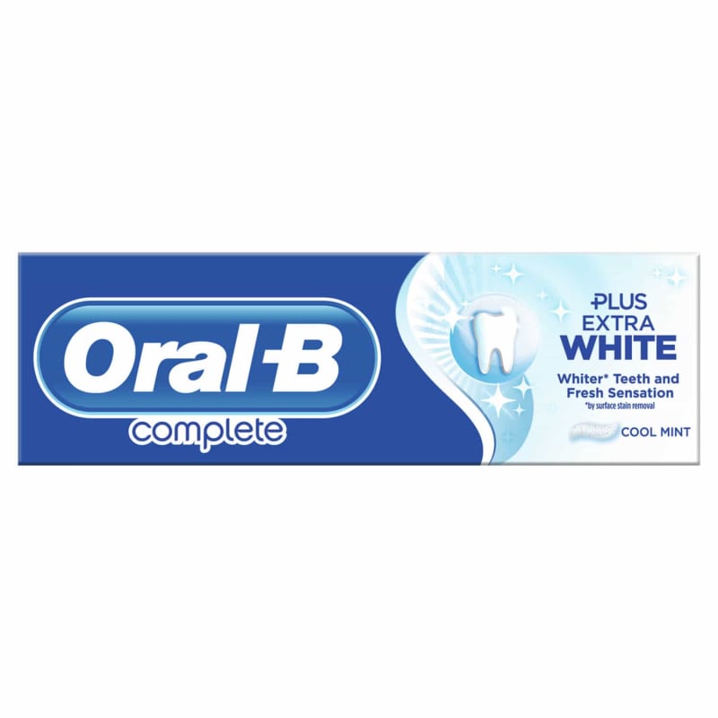 Oral-B Complete Extra White Toothpaste 75ml | Dental - B&M