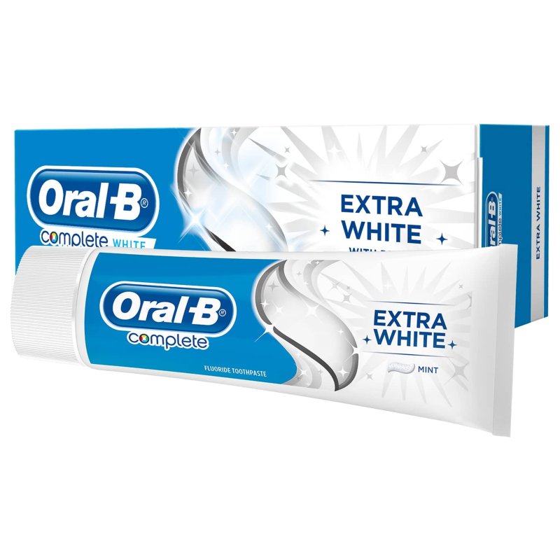 Oral-B Complete Extra White Toothpaste 75ml | Dental - B&M