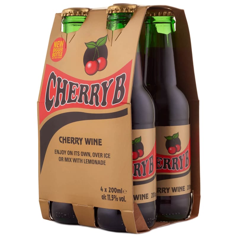 Cherry B Cherry Wine 4 x 200ml | Festive Alcohol Drinks | B&M Stores