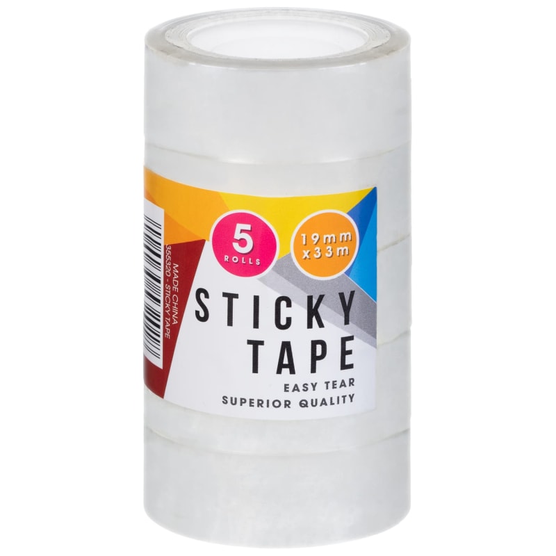 Mini Sticky Tape 6pk | Stationery | Home & Office - B&M