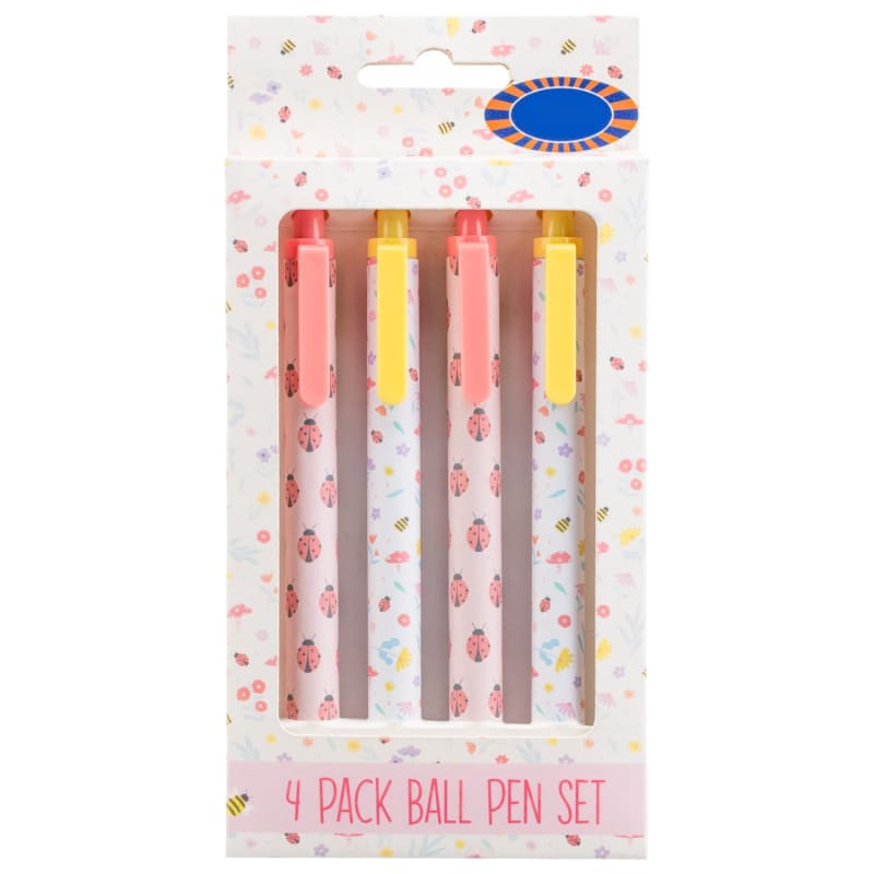 Fashion Ball Pens 4pk | Stationery | Pens - B&M