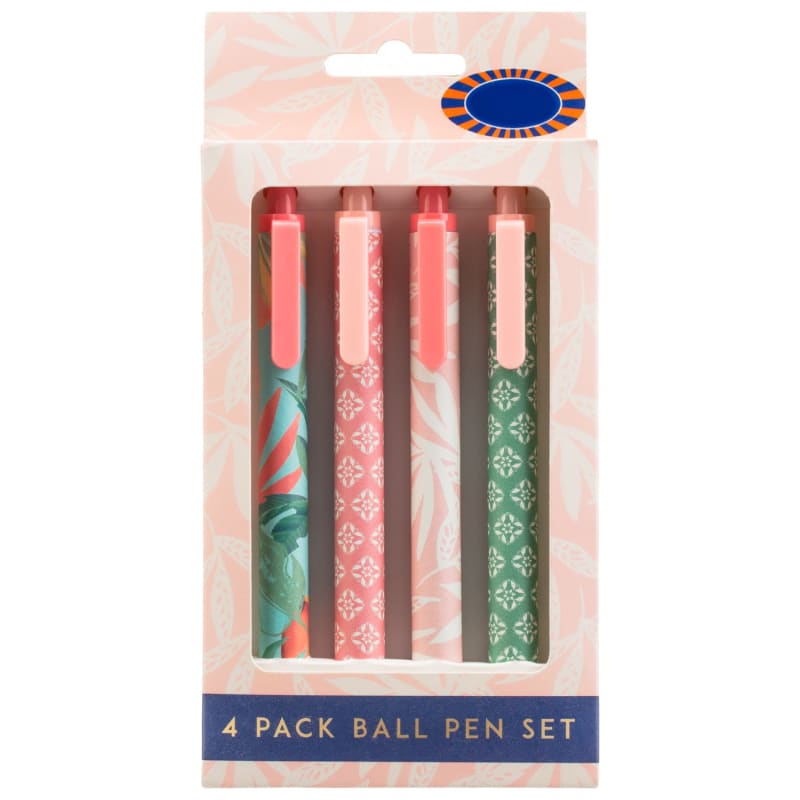 Fashion Ball Pens 4pk | Stationery | Pens - B&M