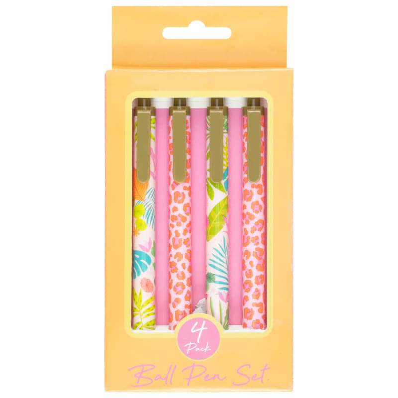 Fashion Ball Pens 4pk | Stationery | Pens - B&M