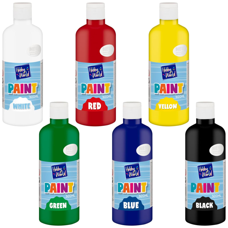 Paint 500ml - Red | Arts & Crafts Toys - B&M Stores