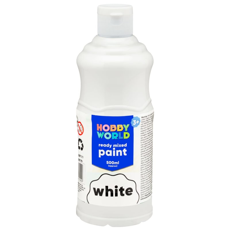 Paint 500ml - White | Arts & Crafts Toys - B&M Stores