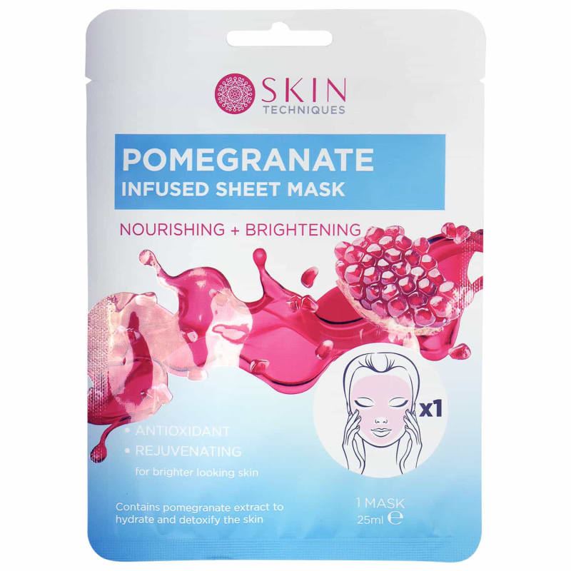 Skin Techniques Pomegranate Infused Sheet Mask | Skincare - B&M