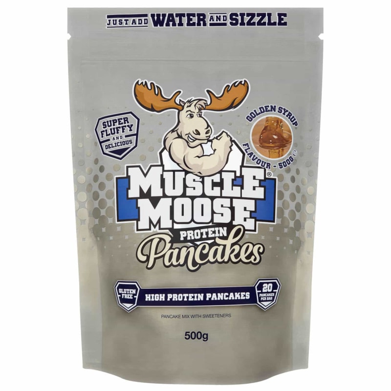 Muscle Moose Protein Pancakes 500g - Golden Syrup | B&M