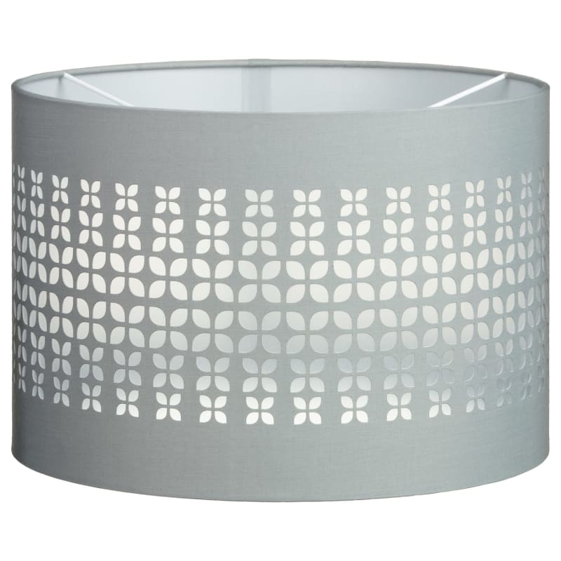 Cut Out Light Shade - Grey | Lamp Shades | B&M