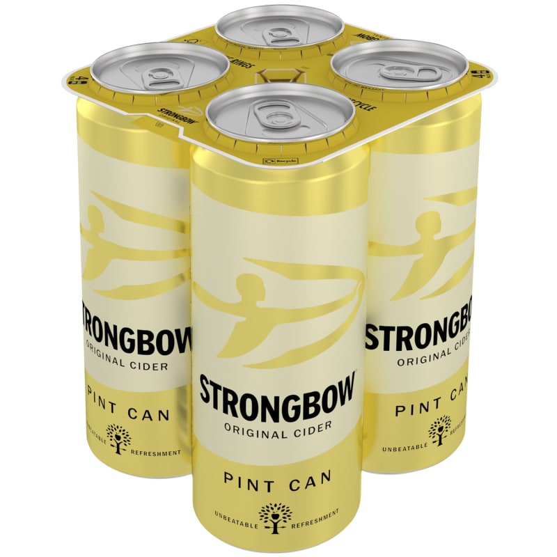 Strongbow Original Cider 4 x 568ml | Alcohol | Cider | B&M