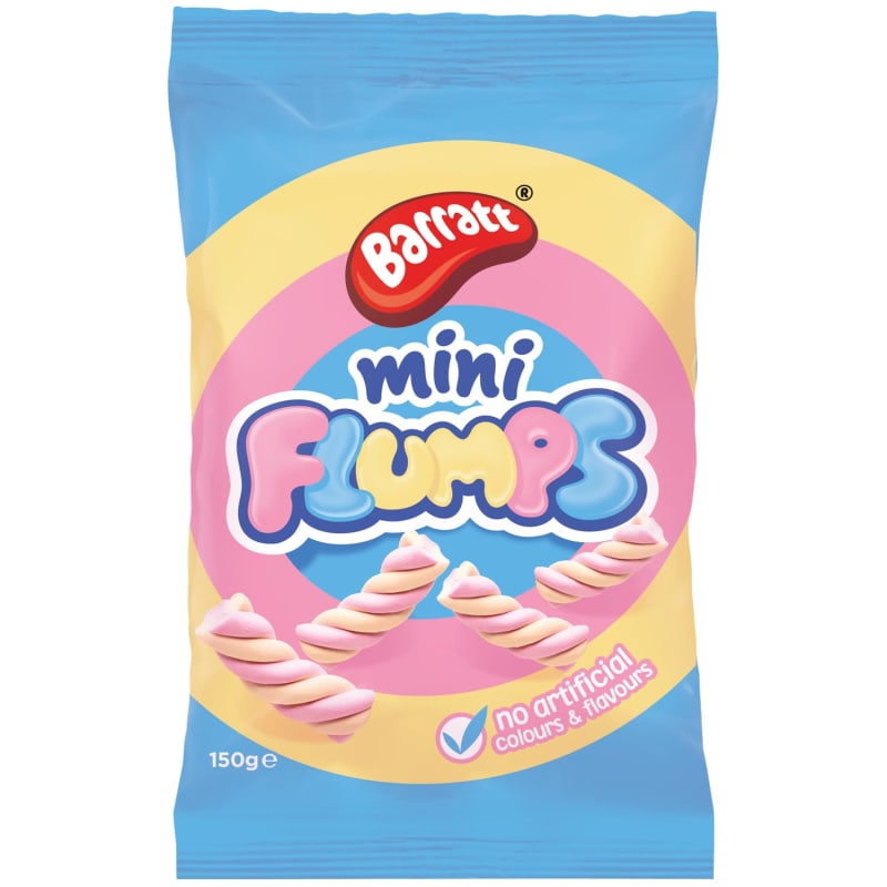Barratt Mini Flumps 150g | Sweet Pouches | B&M Stores