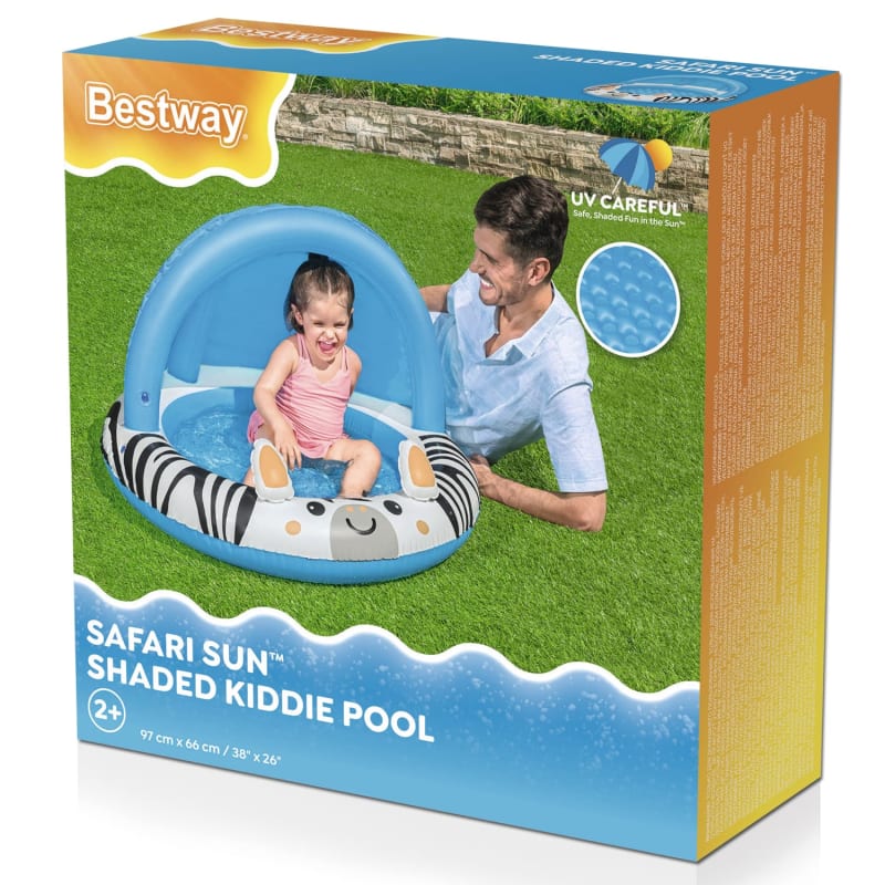 Bestway Safari Sun Shaded Baby Pool | Baby Paddling Pools | B&M Stores