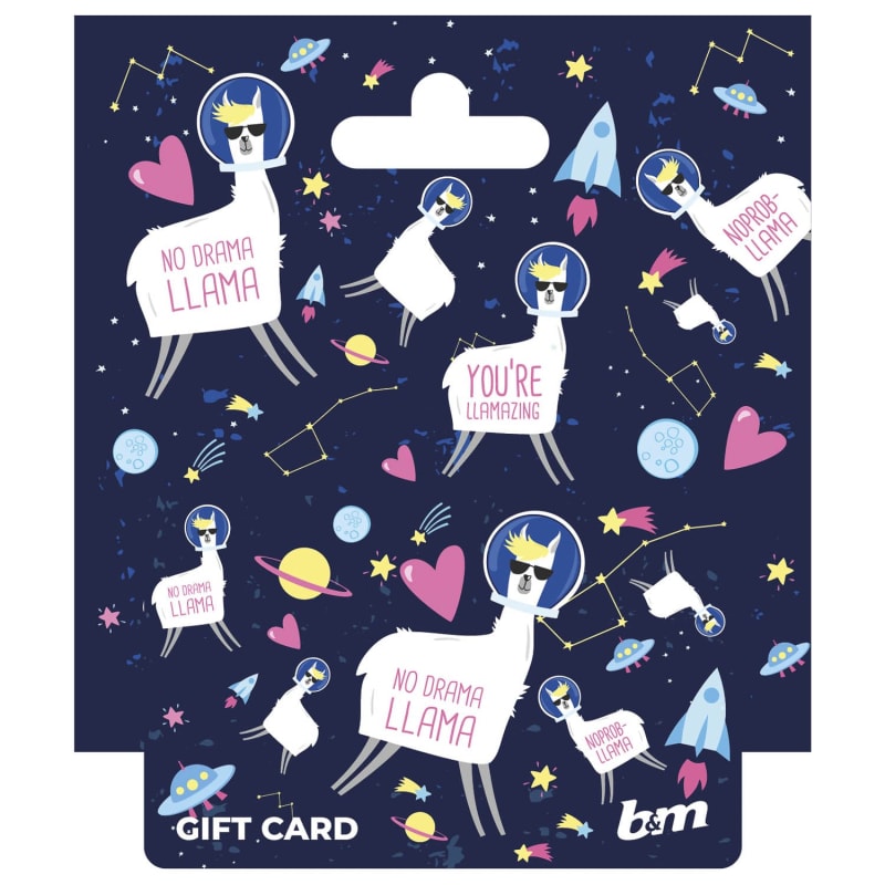 B&M Gift Card - No Drama Llama | Gift Cards - B&M Stores