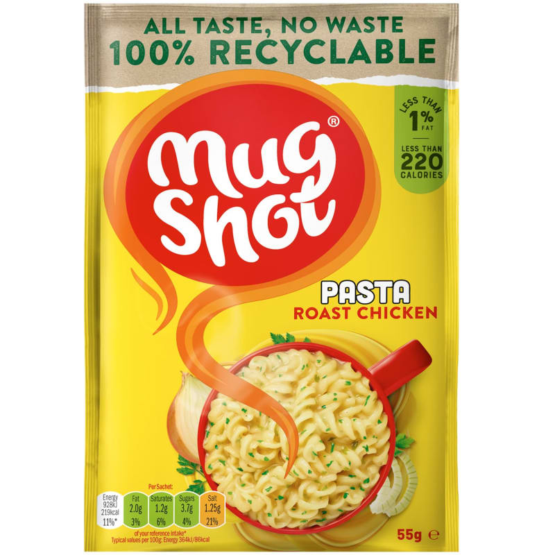 Mug Shot Pasta 55g - Roast Chicken | Pasta, Rice & Noodles | B&M