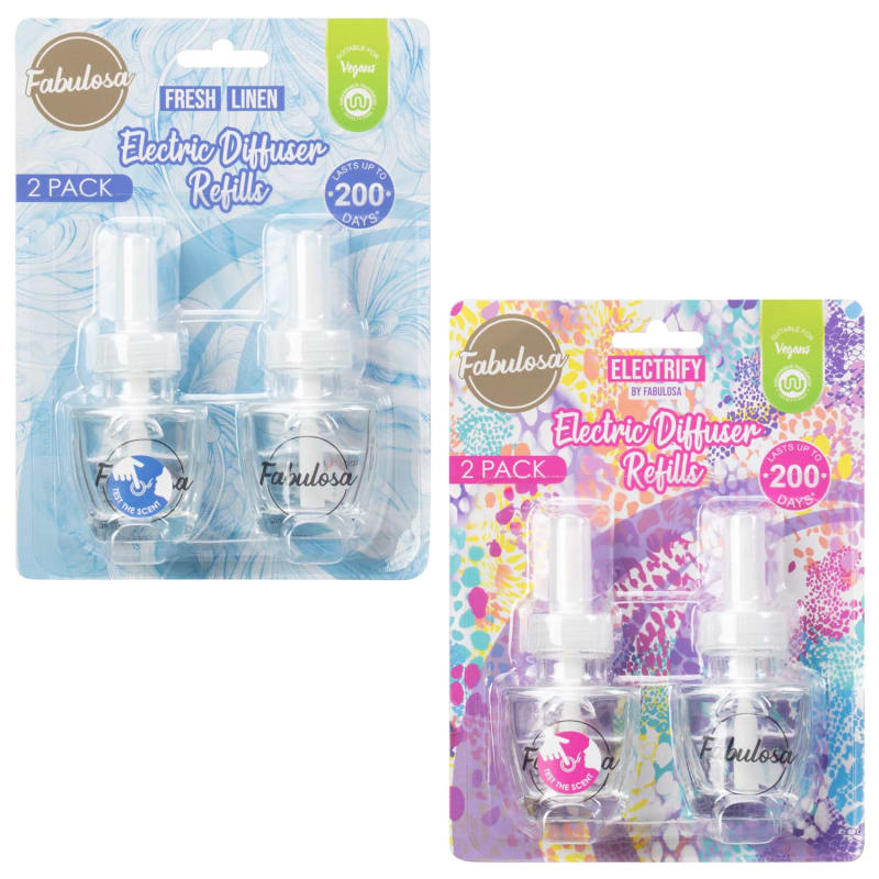 Fabulosa Electric Diffuser Refills 2pk - Fresh Linen | Air Freshener - B&M