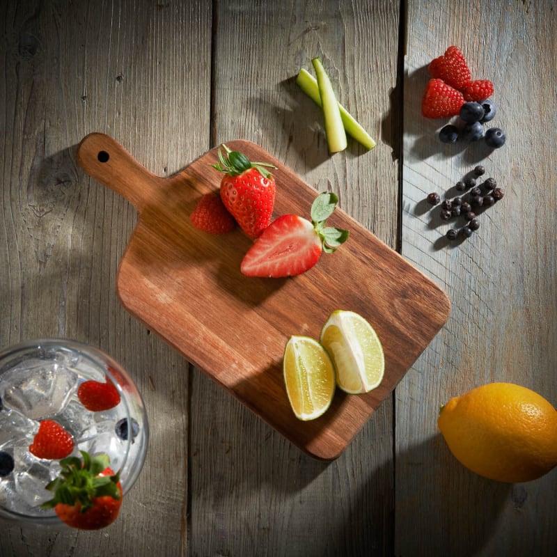 Mini Acacia Wood Serve Boards 2pk | Kitchen Accessories - B&M