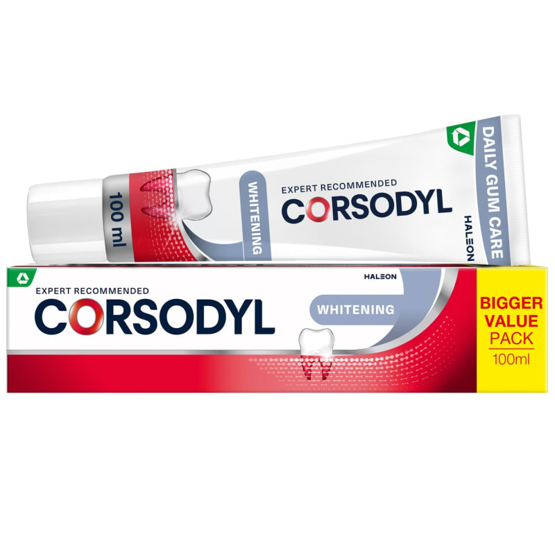 Corsodyl Whitening Toothpaste 100ml | Toothpaste - B&M