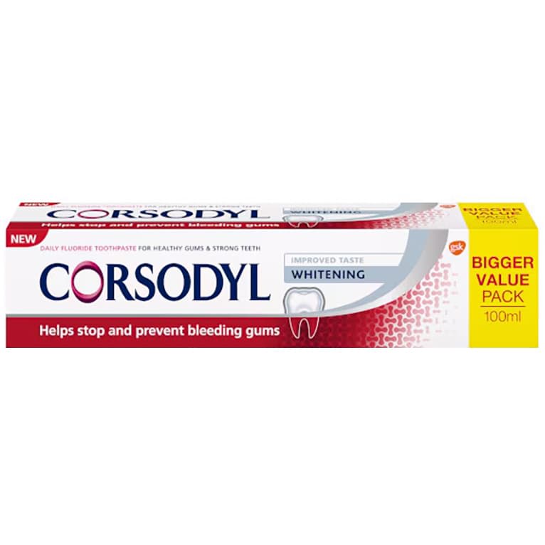 Corsodyl Whitening Toothpaste 100ml | Toothpaste - B&M
