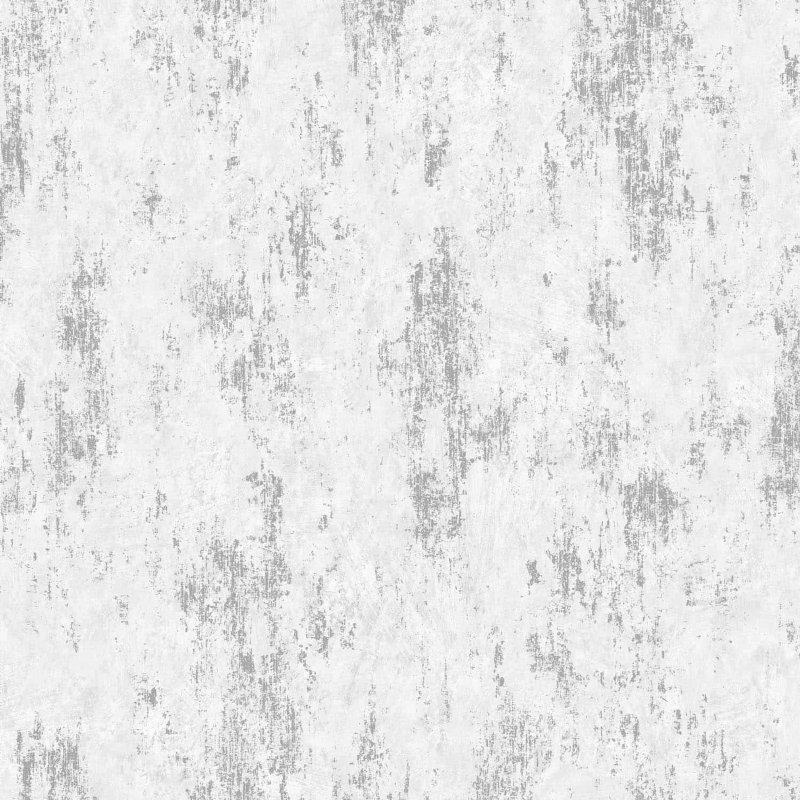 Distressed Texture White & Silver Wallpaper | DIY | Wallpaper - B&M