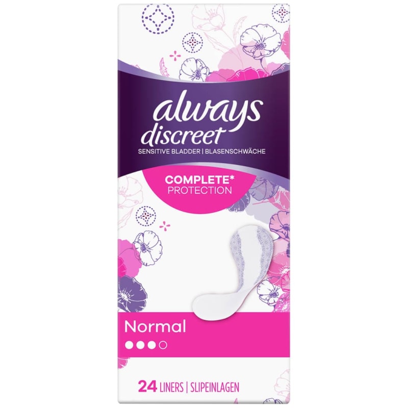 Always Discreet Liners 24pk - Normal | Health & Beauty - B&M