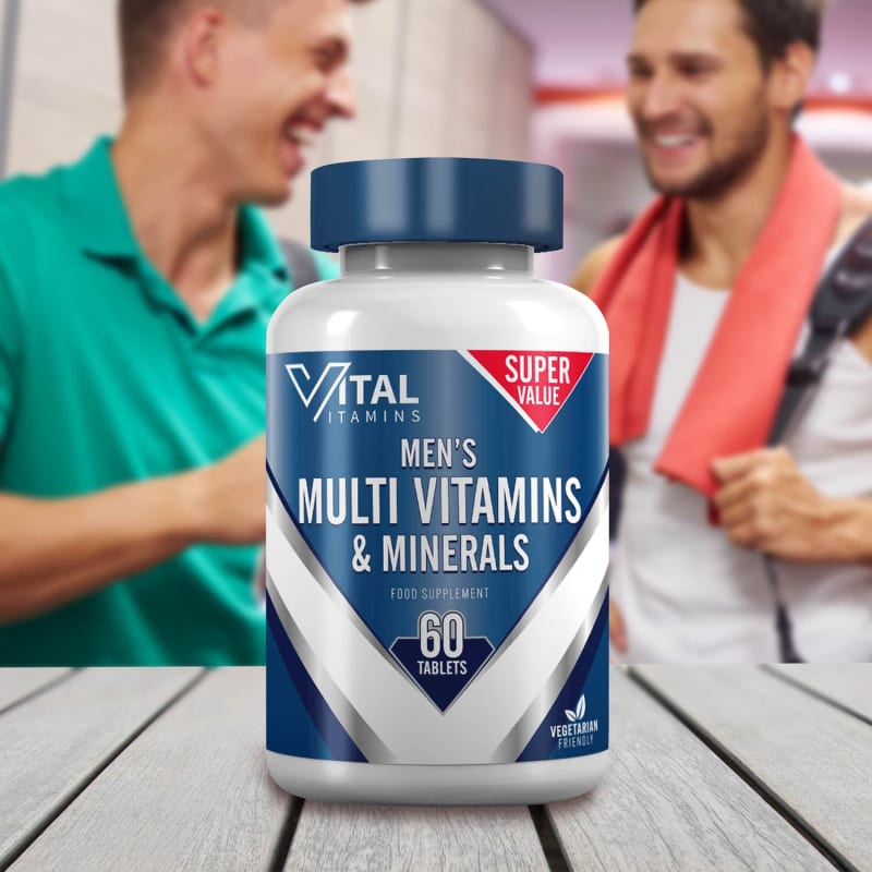Vital Vitamins Men's Multi Vitamins & Minerals 60pk l Vitamins - B&M
