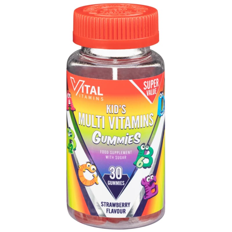 Vital Vitamins Kid's Multi Vitamins Gummies 30pk l Vitamins - B&M