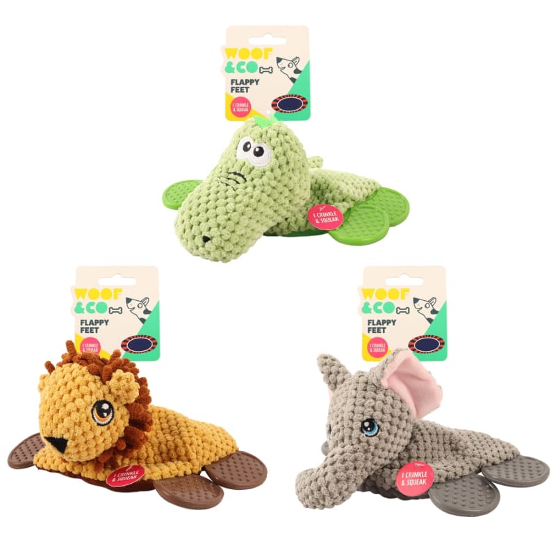 Flappy Feet Puppy Toy - Elephant | Dog Toys | B&M