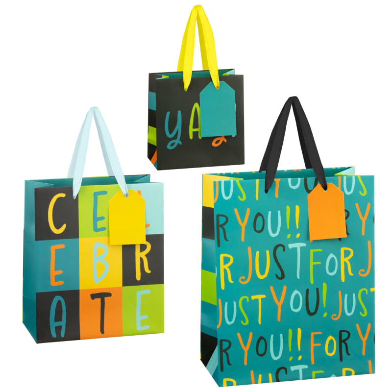 Size Assorted Gift Bags 3pk - Just For You | Gift Bags - B&M