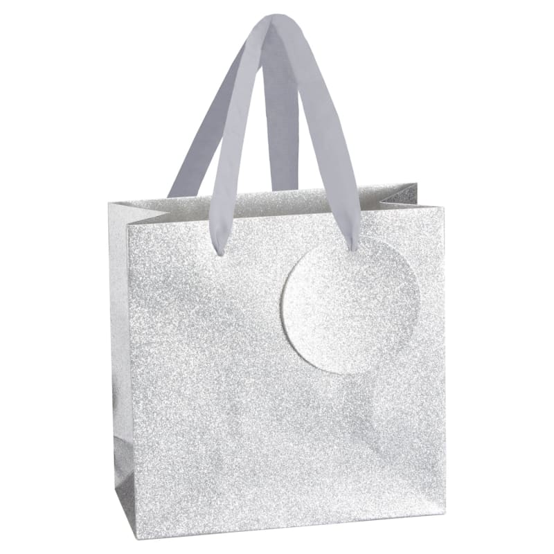 Glimmer Gift Bag 3pk - Silver | Gift Bags - B&M