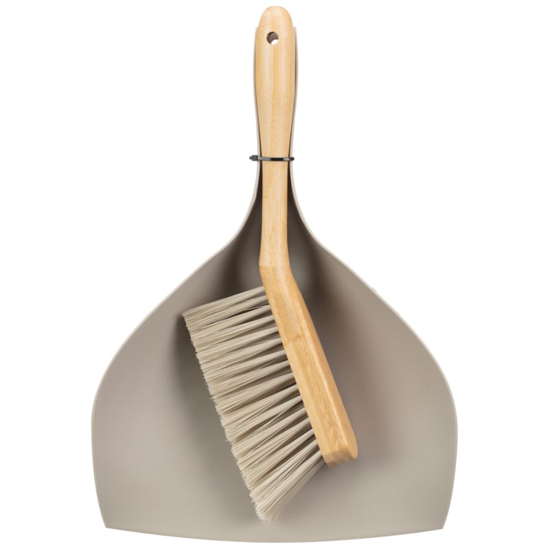 Bamboo Dustpan & Brush | Household Cleaning | B&M Stores