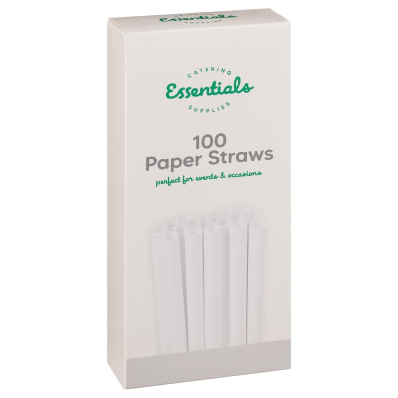 Eco Paper Straws 100pk | Partyware - B&M Stores