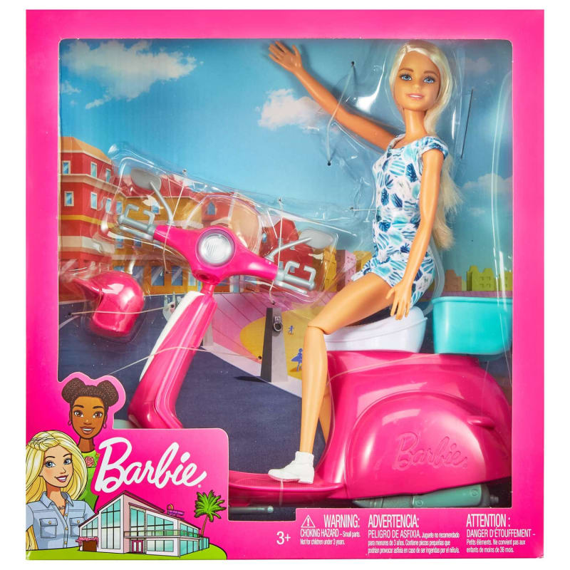 Barbie Scooter Doll | Dolls - B&M