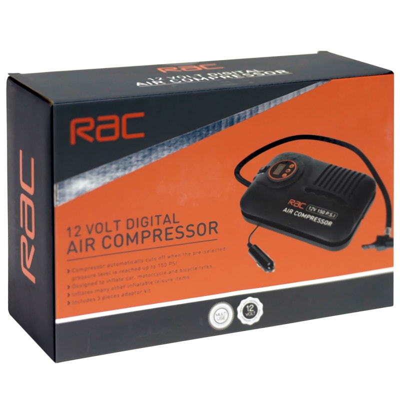 RAC Digital Air Compressor | Car Accessories, Tyre Inflator