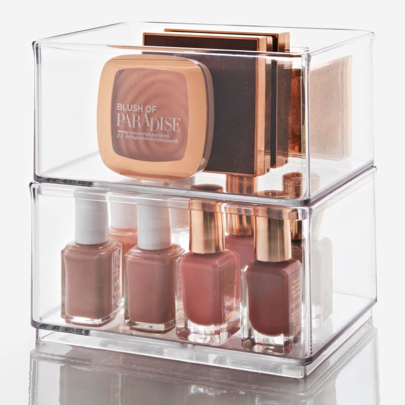 Clear Nestable Storage Tub - Medium | Storage - B&M