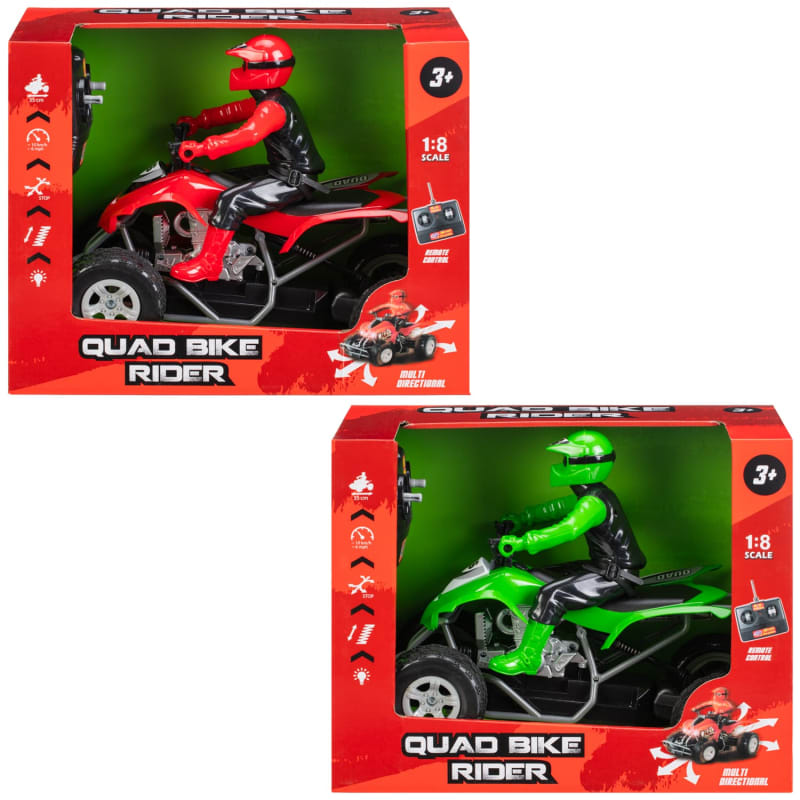 RC Quad Bike Rider - Green | Radio Controlled Toys | B&M Stores