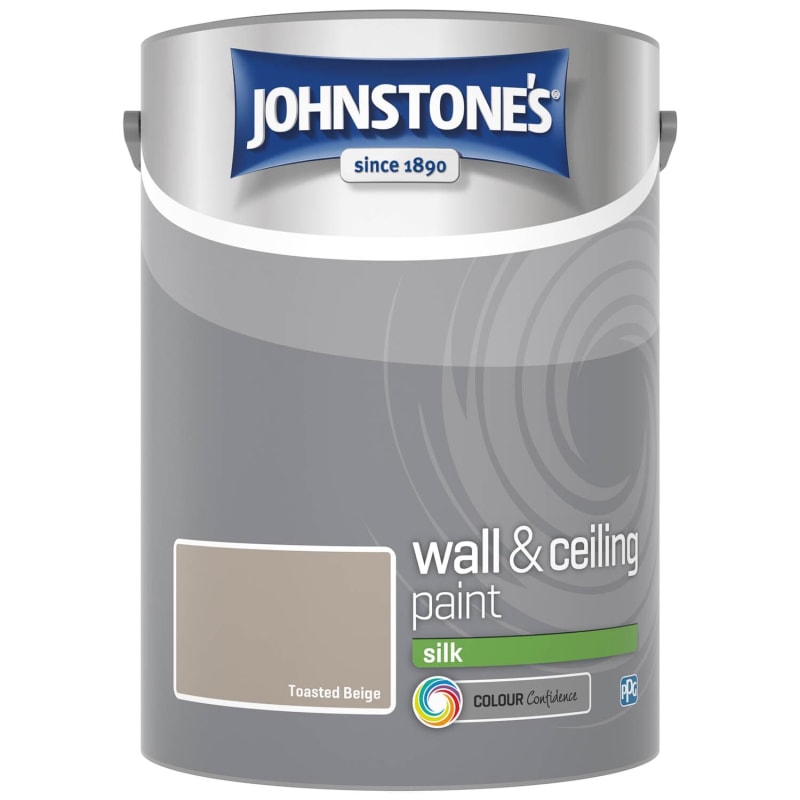 Johnstone's Paint Vinyl Silk Emulsion 5L - Toasted Beige | B&M