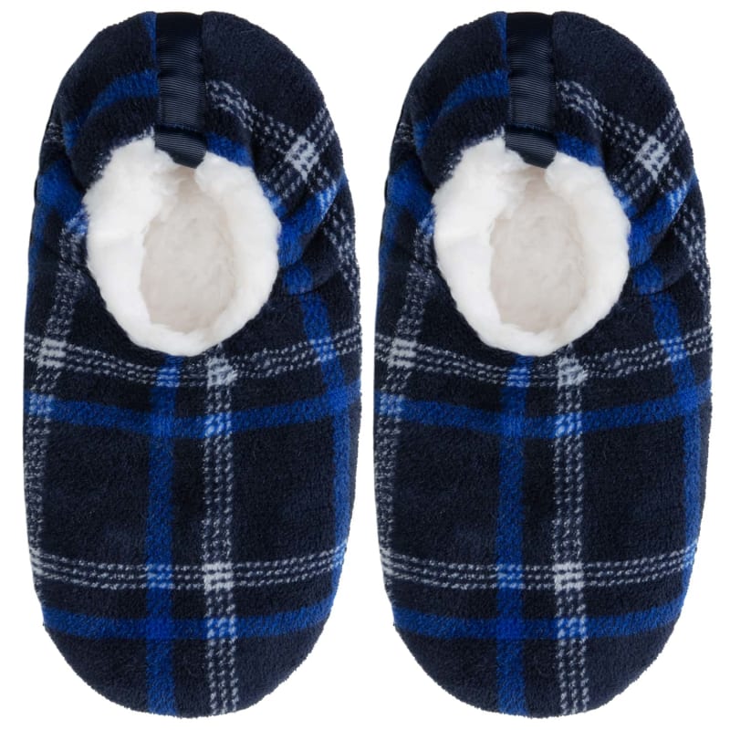 Mens Heatsaver Soft & Cozy Slippers - Black | Mens Slippers | B&M