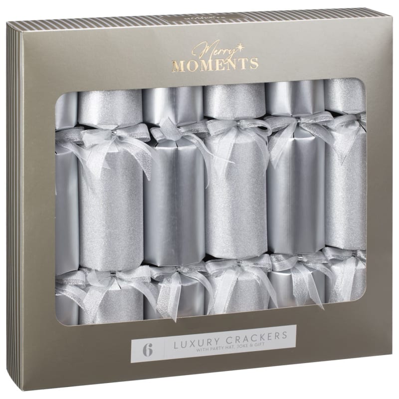 Merry Moments Luxury Crackers 6pk | Christmas Crackers | B&M