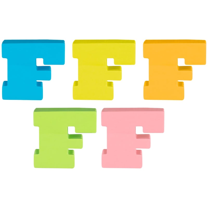 Alphabet Sticky Notes | Stationery | Office Accessories - B&M