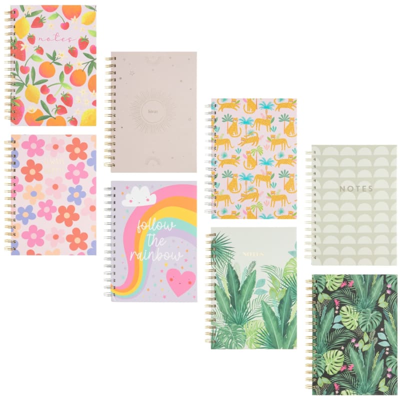 A5 Hardback Notebook - Flowers | Notebooks - B&M Stores