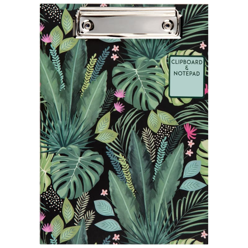 Clipboard & Notepad - Palm Leaves | Stationery - B&M
