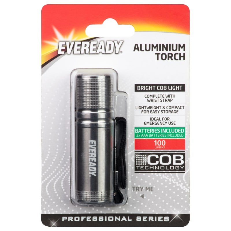 Eveready Aluminium Torch | Torches & Lights | B&M
