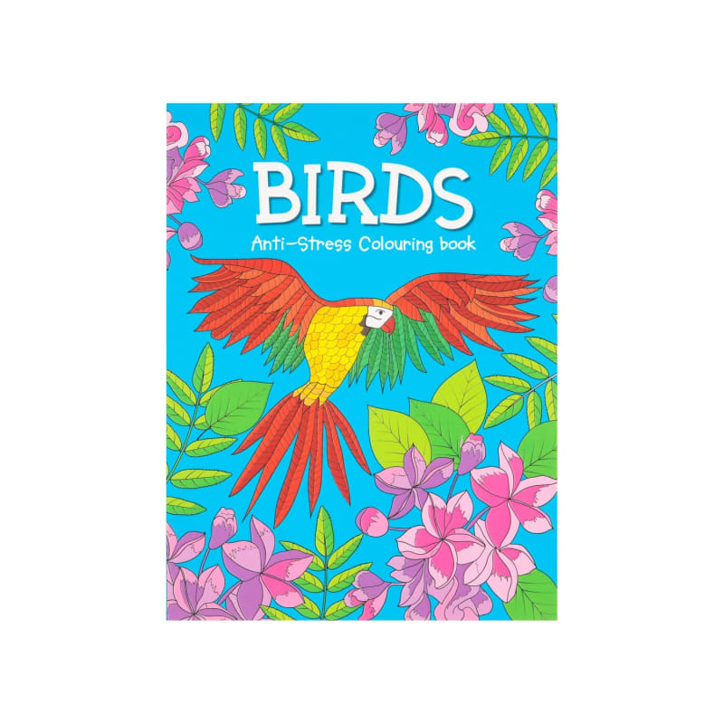 The Mini Book of Colouring - Birds | Adult Colouring Books - B&M